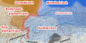 Der bajuwarische bzw. bairische Sprachraum - Bayern und Österreich